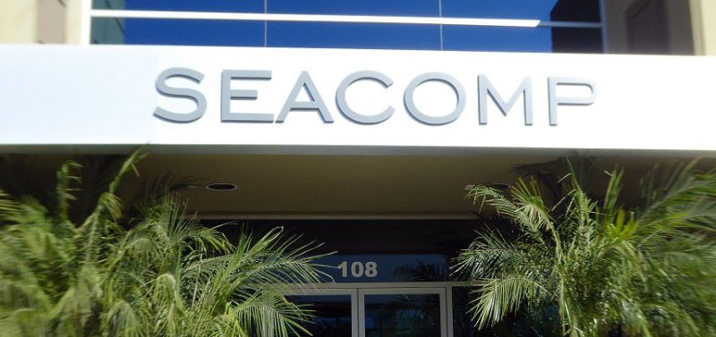 Custom Building Sign for Seacomp in Carlsbad, CA - North Coast Signs
