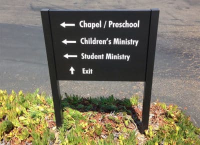 San Diego, CA - Benefits of Custom Church Wayfinding Signs from a Sign ...