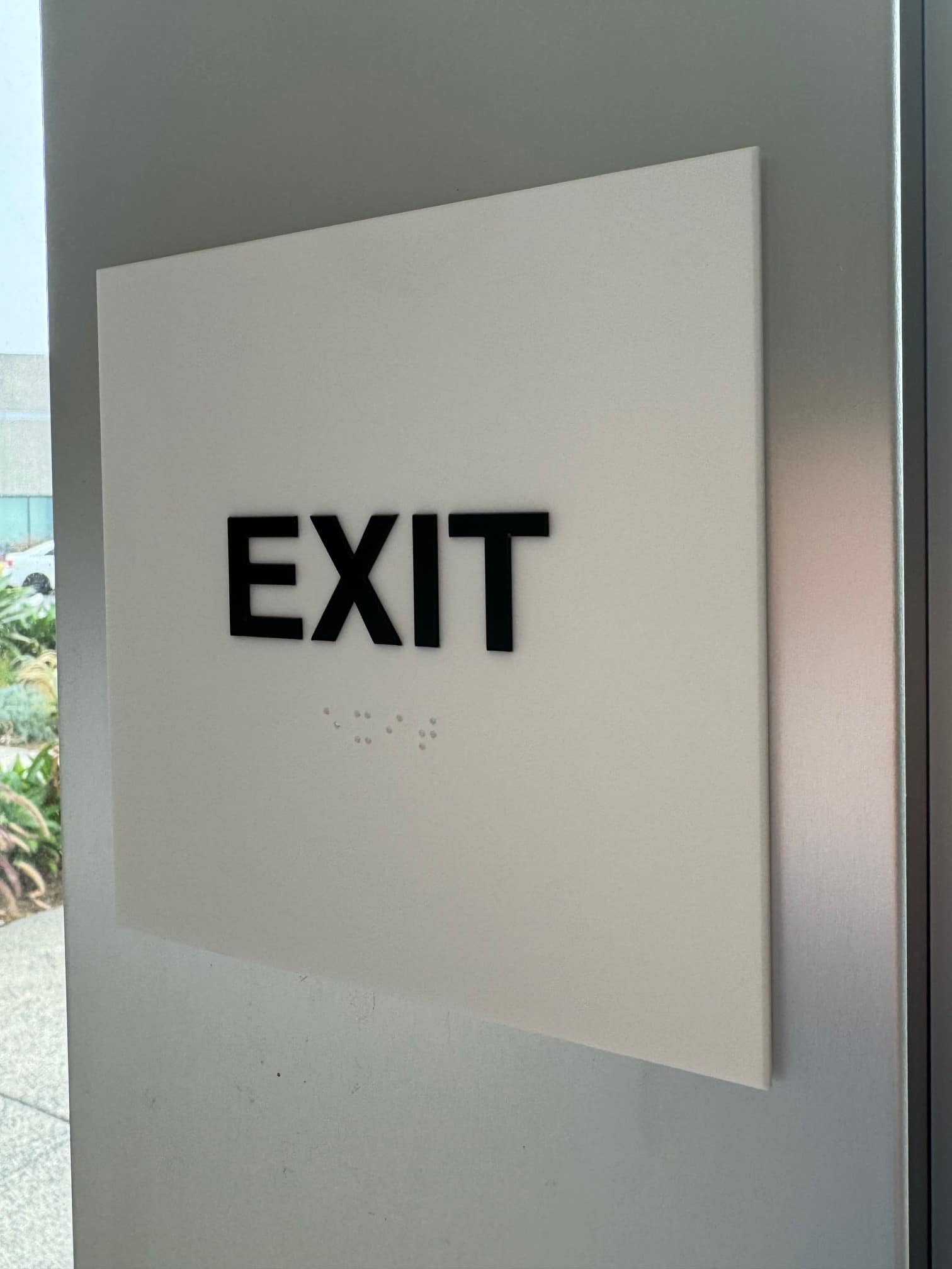 San Diego, CA - Custom ADA Exit Sign for Contractors from a Sign ...