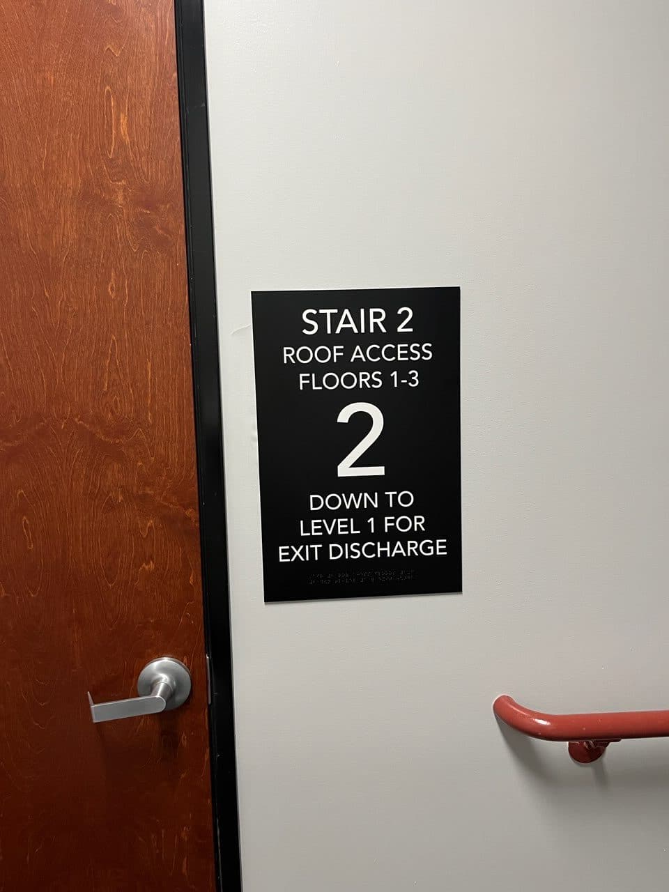 San Marcos, CA - Custom Stairwell Signs for Design Company | Signage ...